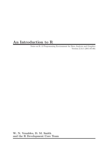 R Intro Pdf