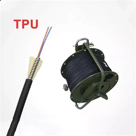 Plastic Cable Reel Of Portable Mobile For Tactical Armored Fiber