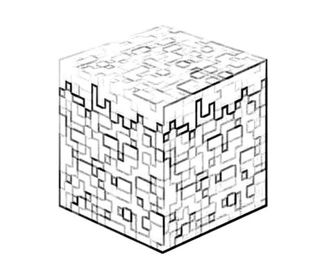 Minecraft Block Coloring Page