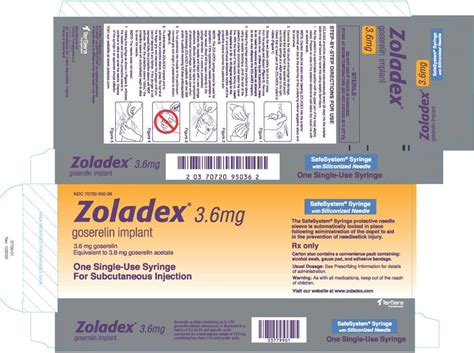 Zoladex Package Insert Prescribing Information Moa