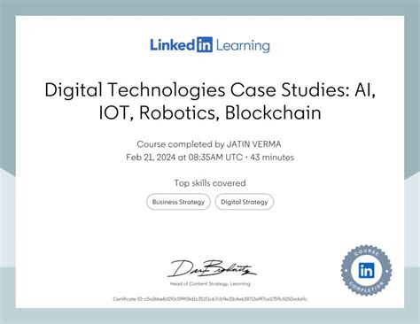 Jatin Verma On Linkedin Certificate Of Completion