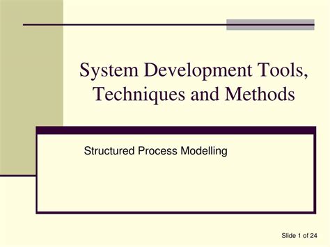 PPT System Development Tools Techniques And Methods PowerPoint Presentation ID