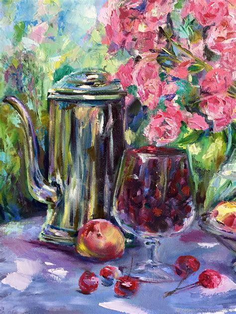 Картины Картина маслом Летний натюрморт в интернет магазине на Ярмарке Мастеров Картины