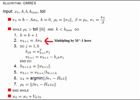 Python General Minimum Residual Gmres With Ilu Preconditioner