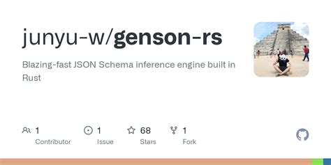 GitHub Junyu W Genson Rs Blazing Fast JSON Schema Inference Engine Built In Rust