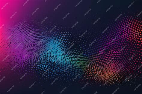 Premium Photo Abstract Halftone Gradient Vector Vibrant Background With Blending Colors And