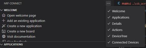 how to show devicetree tab under actions window nordic qanda nordic devzone nordic devzone