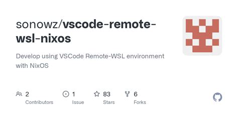 Github Sonowzvscode Remote Wsl Nixos Develop Using Vscode Remote