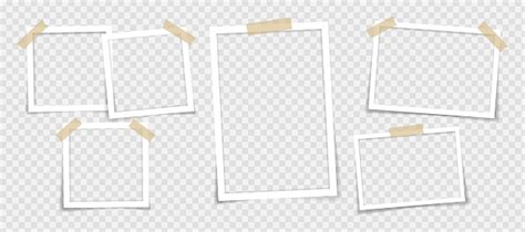 그림자 효과가 있는 빈 사진 프레임입니다 당신의 사진에 대한 빈티지 사진 프레임 사실적인 스타일의 벡터 그림입니다 비어 있음에 대한 스톡 벡터 아트 및 기타 이미지 Istock