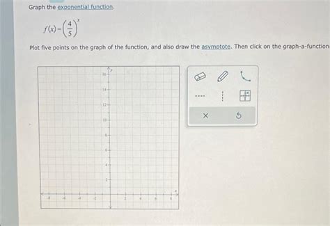 solved graph the exponential function f x 54 x plot five