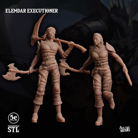 Dnd Miniature Elemental Executioner Miniature For Dungeons And Dragons