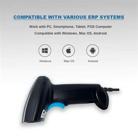 1d 2d Qr Code Usb Barcode Scanner Fast High Speed Wired Handheld