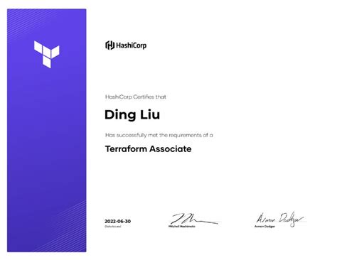 Ding Liu On Linkedin Terraform Certification Hashicorp 13 Comments