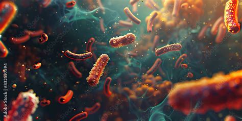 Bacterial Toxin Production Microscopic View Of Toxin Producing