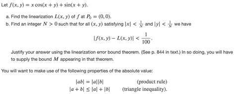 Solved Let F X Y X Cos X Y Sin X Y A Find The Chegg Com