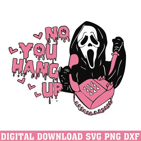 No You Hang Up Horror Pop Art Svg Cut File For Crafts And Apparel