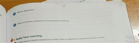 4 What Is Abstraction5 What Are The Four Components Of Computational