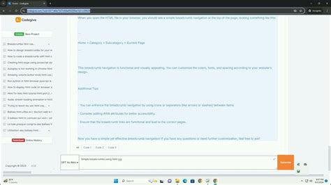 Simple Breadcrumbs Using Html Css Youtube
