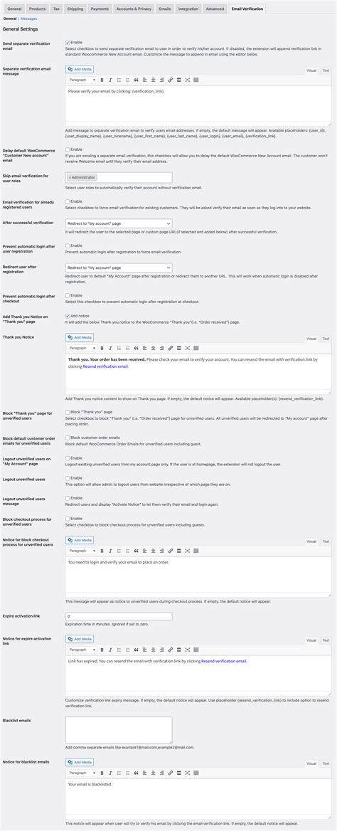 Smart User Email Verification Documentation Woocommerce