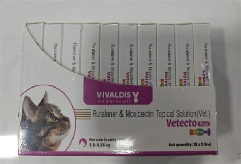 Vetecto Plus Fluralaner And Moxidectin Topical Solution At ₹ 500 Piece