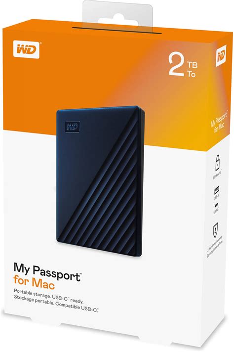 Wd 2tb My Passport For Mac Portable External Hard Drive With Backup Software And Password
