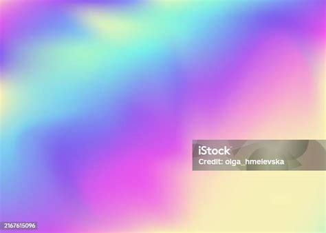 홀로그램 텍스처 레인보우 플루이드 홀로그램 그라데이션 바이올렛 팝 배경입니다 반짝이는 홀로그래피 배경 소프트 벡터 추상 그라디언트 플라스틱 전단지 보라색 홀로그램 텍스처 0