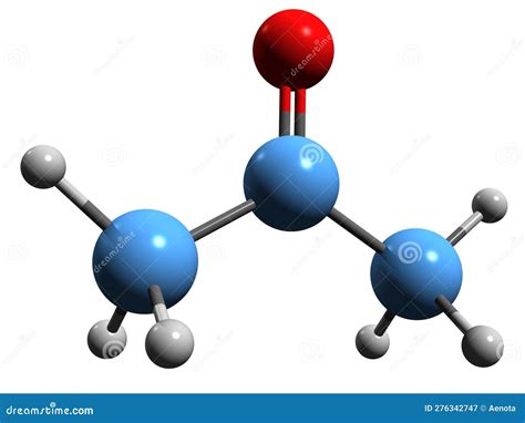 3d Image Of Acetone Skeletal Formula Stock Illustration Illustration Of Acetonum Nail 276342747