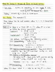 Understanding Vector Spaces Axioms And Operations Explained Course Hero