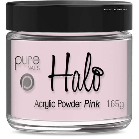 Halo Hema Free Acrylic Powder Cover Pink 165g Nail Polish Direct