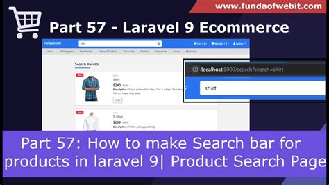 Laravel 9 Ecom Part 57 How To Make Search Bar For Products In