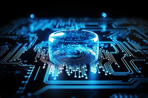 Premium Photo Enhancing Business Security Fingerprint Scanning