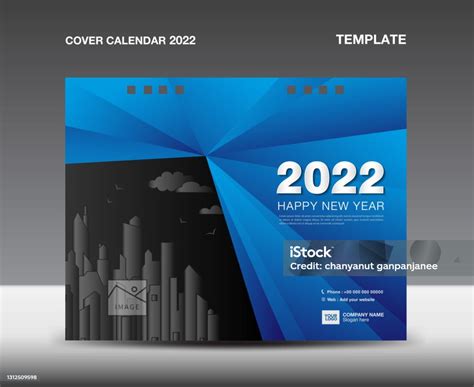 커버 데스크 캘린더 2022 템플릿 커버 디자인 전단지 광고 소책자 카탈로그 뉴스 레터 책 표지 블루 다각형 배경 개념 소책자 광고 인쇄 비즈니스 템플릿 벡터 1월에 대한