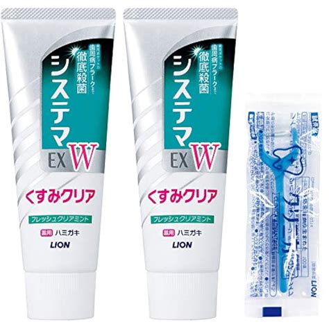 시스테마 Ex W 의약부외품 칙칙함 클리어 하미가키 플래시 클리어 민트 세트 125g×2개프로스 재팬스토어 일본약 의약품 전문 직구 쇼핑몰