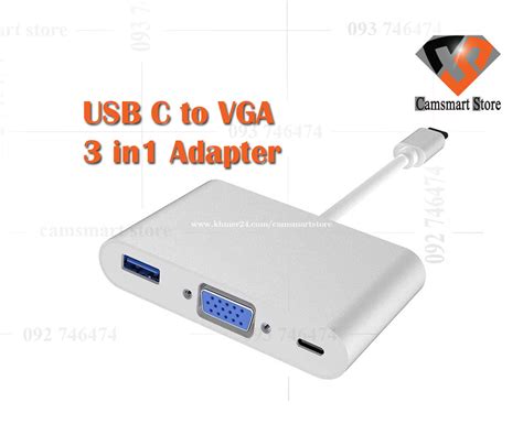 Usb C To Vga Adapter In Usb C Hub With Type C Pd W Fast Charging And Usb Price In
