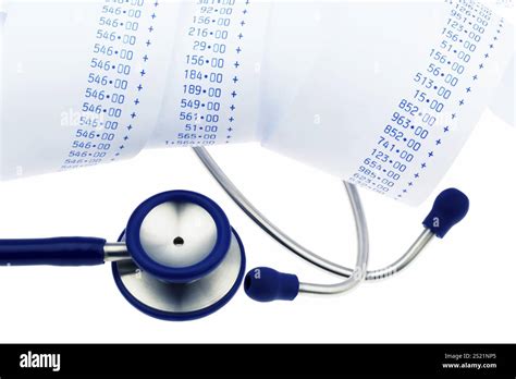 A Stethoscope And The Calculator Disc Of A Pocket Calculator Symbol