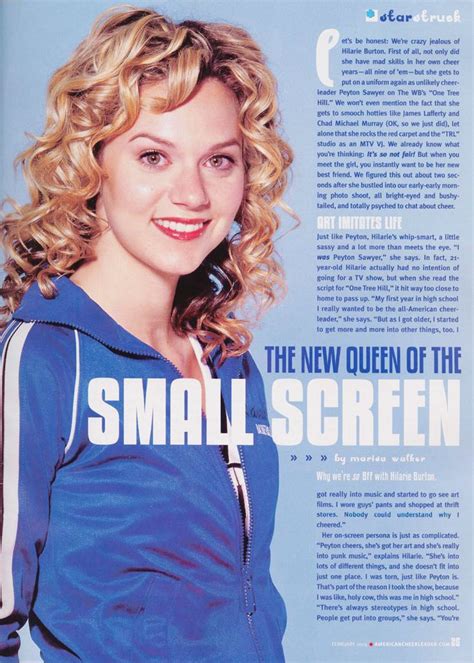 Celebrity Magazine Hilarie Burton For American Cheerleader Magazine