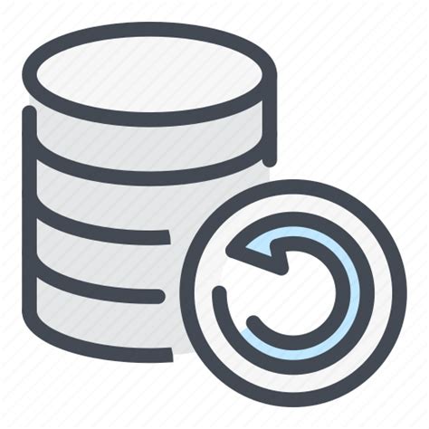 Backup Database Network Server Storage Sync Update Icon