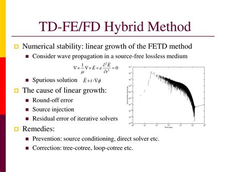 Ppt Time Domain Finite Element Finite Difference Hybrid Method And Its Application To