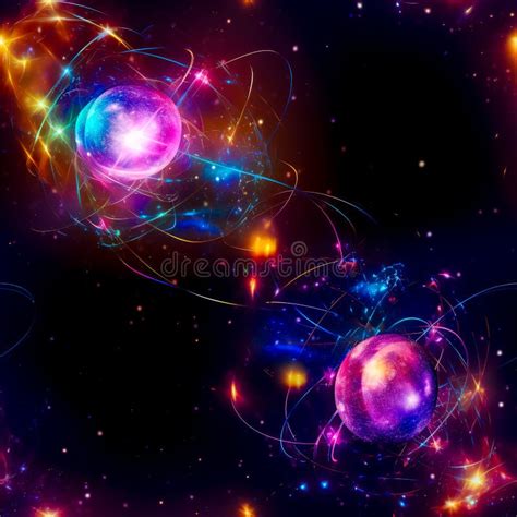 Atom Molecule Structure Under Microscope Seamless Texture Made With