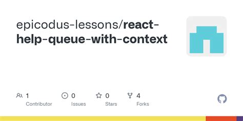 Github Epicodus Lessonsreact Help Queue With Context