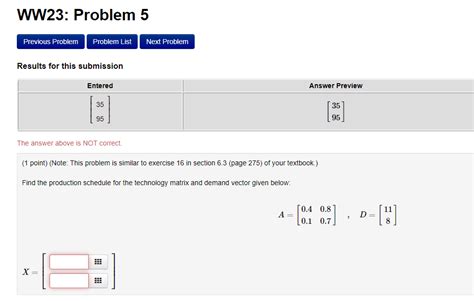 Solved Ww23 Problem 5 Previous Problem Problem List Next