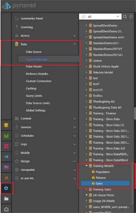How To Recover Model Definition Files Admin Pyramid Analytics Community Forum