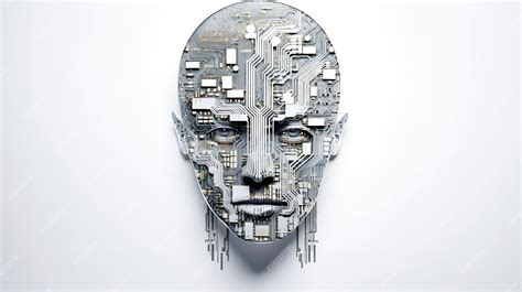Premium Ai Image Ai Background Human Face Circuit Board Artificial Intelligence