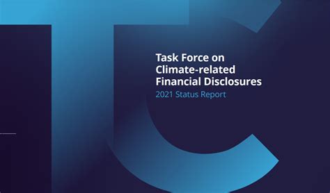 Fourth Tcfd Status Report Highlights Greatest Progress To Date On Tcfd
