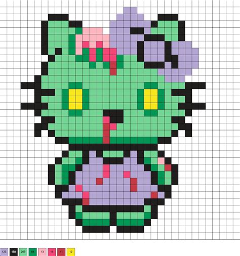 Hi There Kitty Perler Beads 15 Free Patterns Artshow24