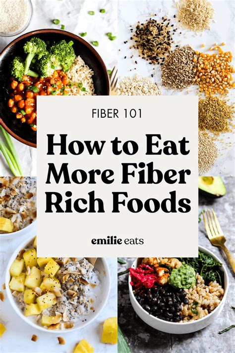 Fiber 101 How To Eat More Fiber Rich Foods Best Fiber Foods High
