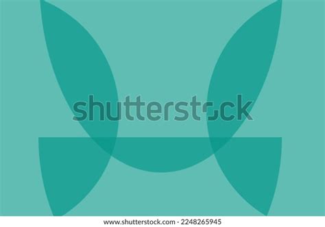 Abstract Green Shape Background Template Stock Vector Royalty Free