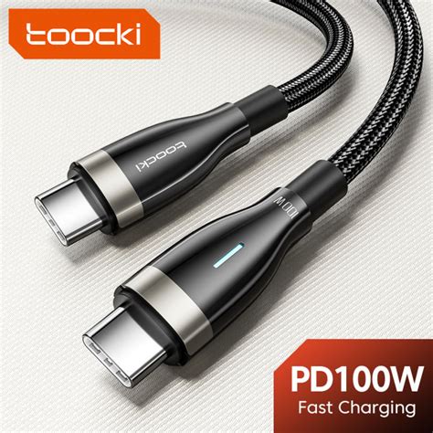Tooki LED W USB C Type To C Type PD Cable Fast Charging Data Cable USB C Cable Lazada PH