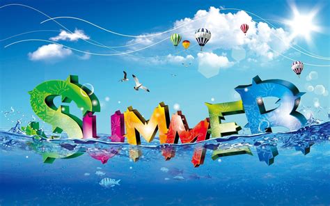 Download Summer Desktop Digital Art Wallpaper