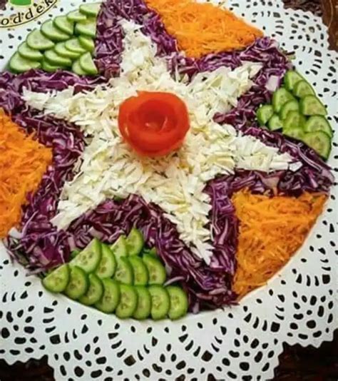 تزیین سالاد عروس شیک اینستا تزیین سالاد کاهو شیک و مجلسی